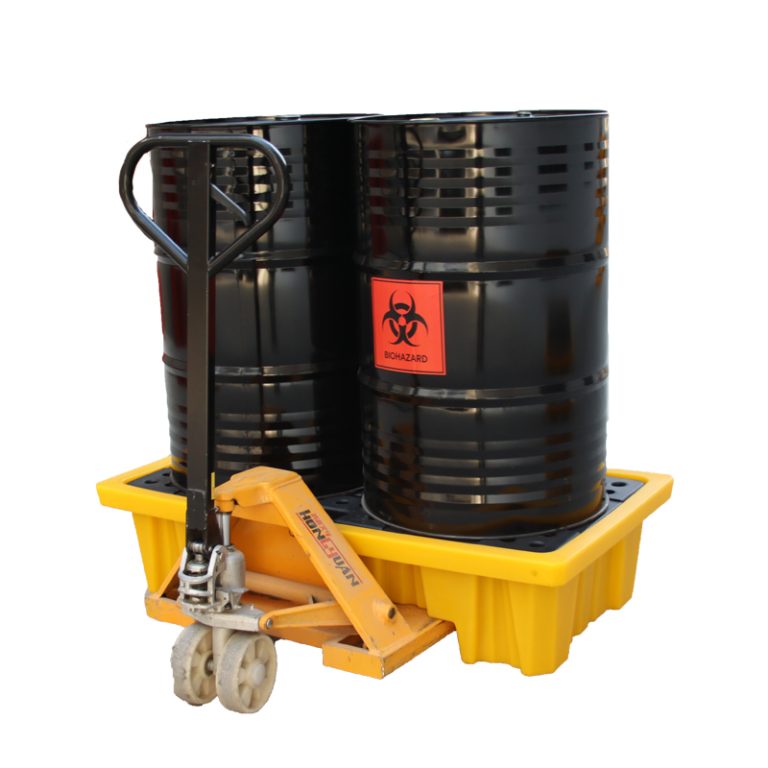 BP2FW - 2 Drum Bunded Pallet with four-way forklift access ...