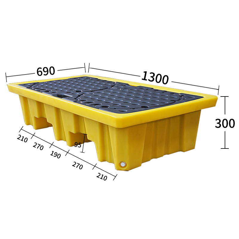 BP2FW - 2 Drum Bunded Pallet with four-way forklift access ...