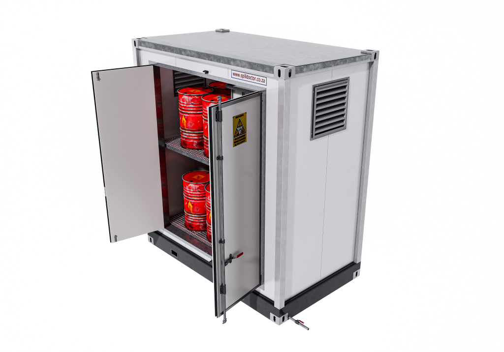 2 Hour Fire-Rated Prefabricated Store (16 Drums or 4 IBC)